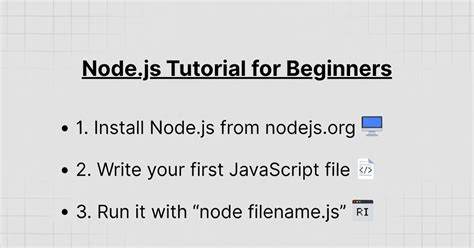 Learn Nodejs — Beginner Tutorial