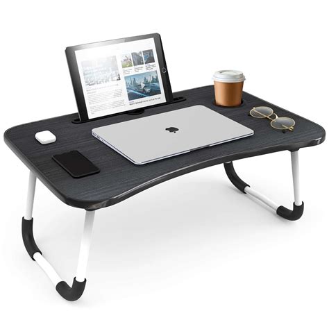 Lammaloe Foldable Lap Desk Portable Lightweight Laptop Desk For Bed And Couch Ideal For