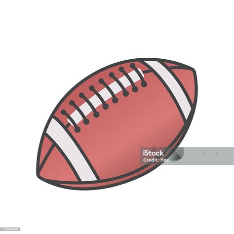 미식 축구 공의 상징입니다 럭비 공 아이콘입니다 흰색 배경에 벡터 일러스트 레이 션 Championship에 대한 스톡 벡터 아트 및 기타 이미지 Championship