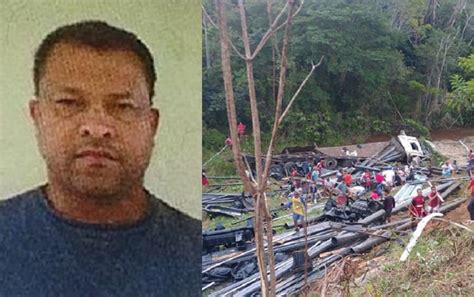 Motorista envolvido em acidente caminhão carregado de tubos de metal morre no Hospital de