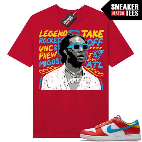 Fruity Pebbles Dunks Shirts Sneaker Match Yellow Takeoff Tribute