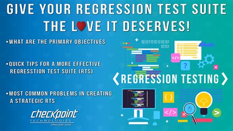Give Your Regression Test Suite The Love It Deserves Checkpoint Technologies Inc Software