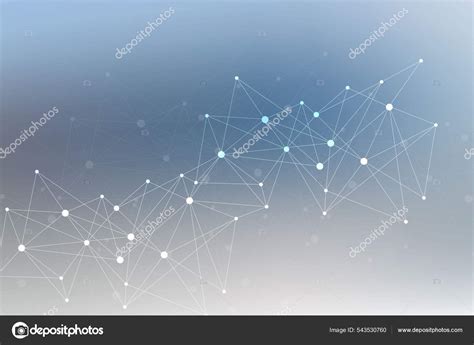 Hexagonal Abstract Background Big Data Visualization Global Network Connection Medical