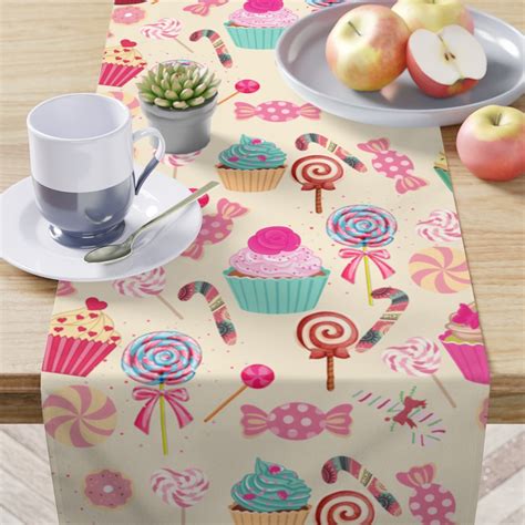 Christmas Table Runner Pink Table Runner Candy Table Runner Farmhouse For The Soul