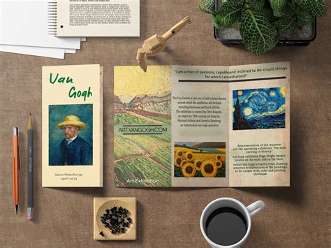 Exhibition Brochure About Van Gogh On Behance
