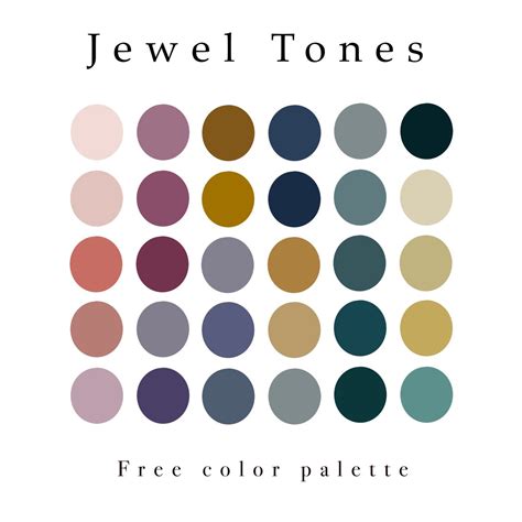 Jewel Tone Color Palette Jewel Tone Color Palette Jewel Colours