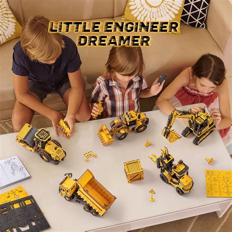 Rokr Engineering Vehicle Model3d Puzzle Model Kits For Adults To Build