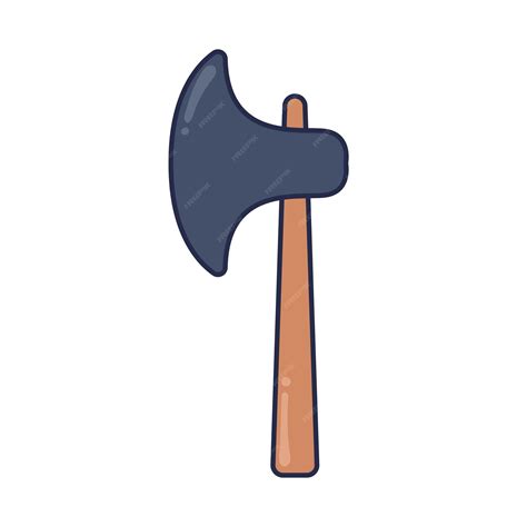 Premium Vector A Vector Illustration Of A Normal And Red Fire Axe Axe