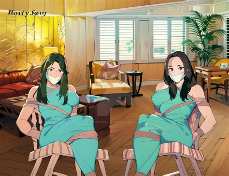 2 Chair Tied Gals Trapped In Hotel Suite By Bigbadwolf61 On Deviantart