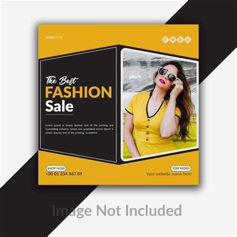 Premium Psd Creative Modern Fashion Design Social Media Post Template