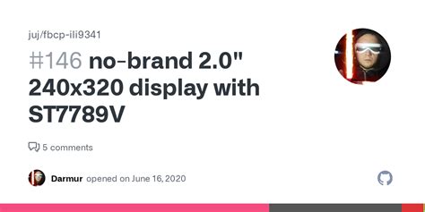 No Brand 20 240x320 Display With St7789v · Issue 146 · Jujfbcp