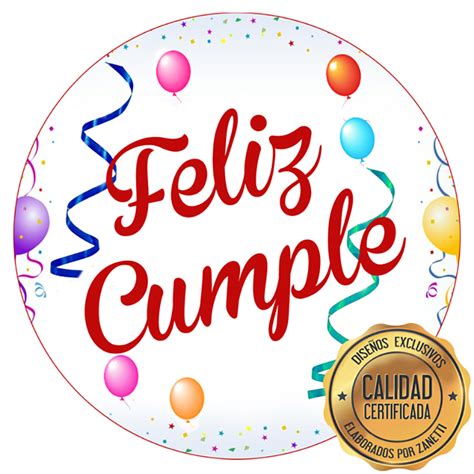 Lámina Feliz Cumpleaños Red Zanetti