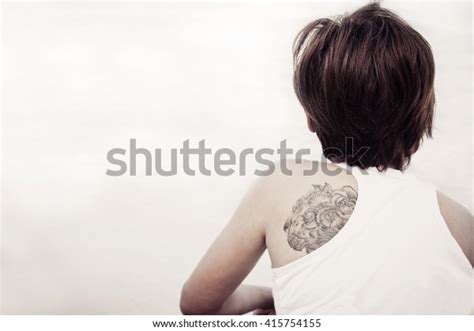 Sexy Woman Tattoo On White Background Stock Photo Shutterstock