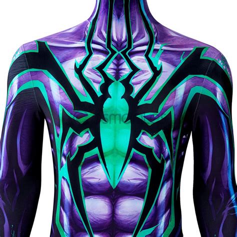 Chasm Ben Reilly Cosplay Costumes The Scarlet Spiderman Jumpsuit