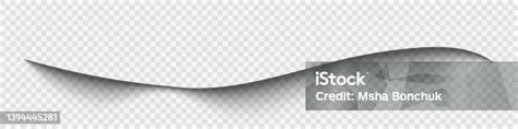 사실적인 그림자 종이 투명한 그림자 그림자 오버레이 효과 구분선입니다 벡터 일러스트 레이 션 3차원 형태에 대한 스톡 벡터 아트 및 기타 이미지 Istock