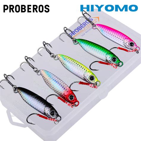 PROBEROS Pcs Metal Jig Lure Set With Storage Box G G G G G G Micro Jig Fishing Lures