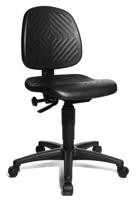 Arbeitsstuhl mit Sitz u Rückenlehne aus Kunststoff fintabo
