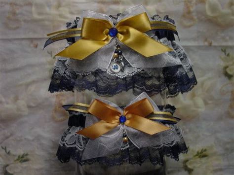 University Of Notre Dame Wedding Garter Set Etsy