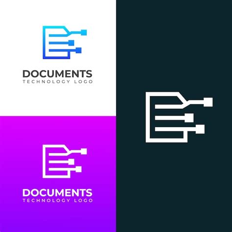 Premium Vector Creative Documents Technology Logo Design
