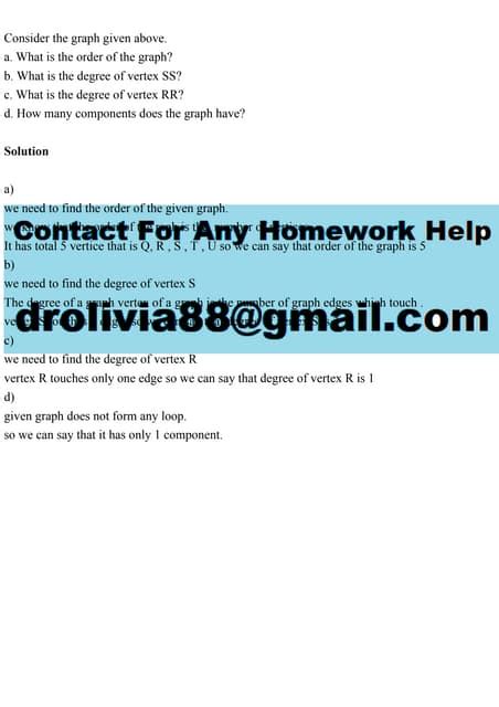 consider the graph given above a what is the order of the graph pdf