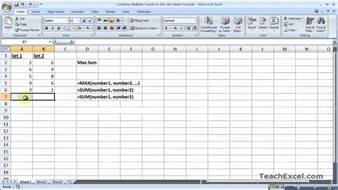 Combine Multiple Functions Into The Same Formula In Excel Youtube