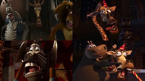 All Madagascar Marty And Melman Scream Compilation Youtube