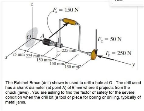 Solved The Ratchet Brace Drill Shown Is Used To Drill A