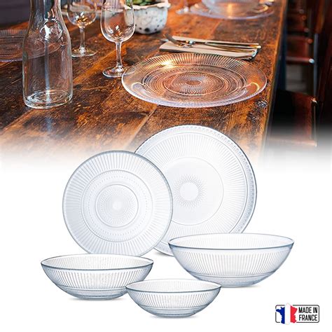 Luminarc Geschirr Set Luminarc Light Blue Teller Set Hhct