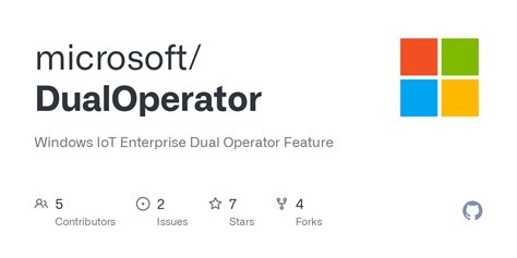Github Microsoftdualoperator Windows Iot Enterprise Dual Operator Feature