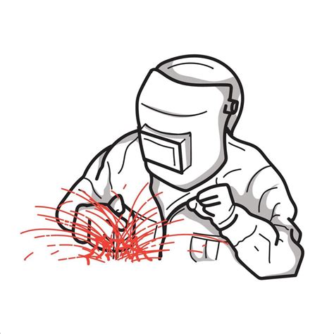 Black Line Welder 48772778 Vector Art At Vecteezy