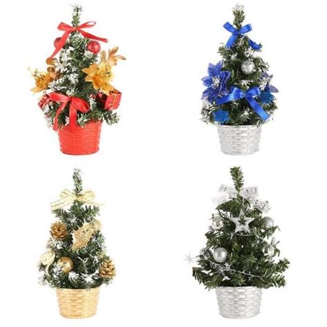 4 mini sapins de Noël artificiels sapin de Noël GENOSSEN avec