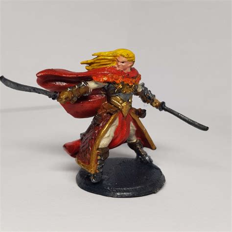 3d Print Of Drizzle Not Drizzt Dual Wielding Drow Elf Fighter