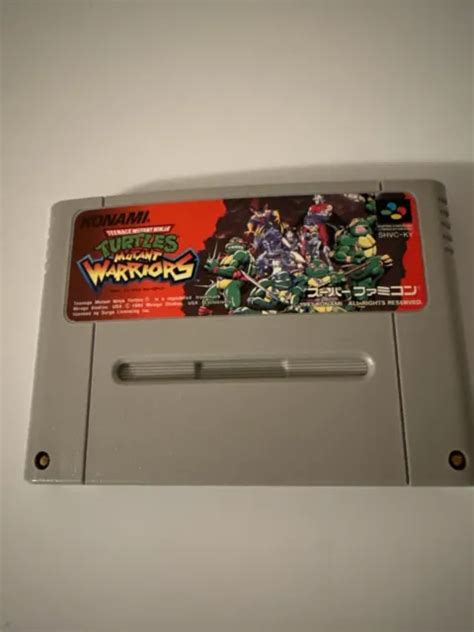 Teenage Mutant Ninja Turtles Mutant Warriors Nintendo Super Famicom