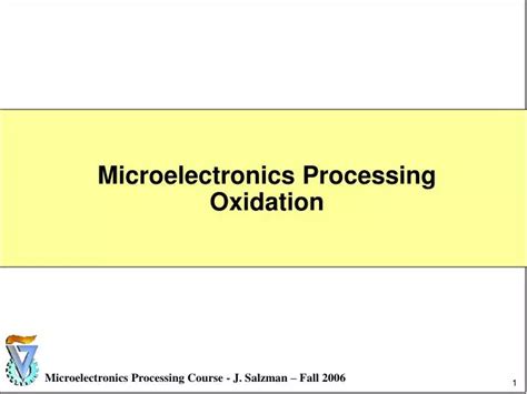 ppt microelectronics processing oxidation powerpoint presentation free download id 728445