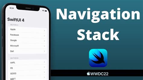 Swiftui 4 Navigation Stacks Wwdc 2022 Ios Youtube