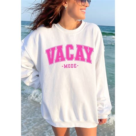 Vacay Sweatshirt Vacay Mode Travel Sweatshirt Matching Girls Trip