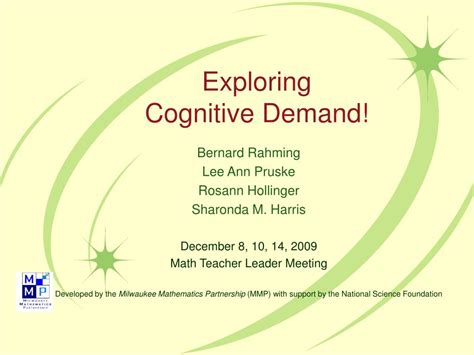 Ppt Exploring Cognitive Demand Powerpoint Presentation Free Download Id 384681