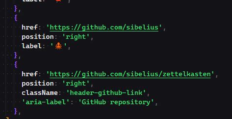 Fix Github Icon Button On Header Issue 5 Sibelius Zettelkasten