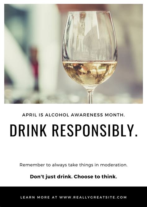 Free Custom Printable Alcohol Awareness Poster Templates Canva