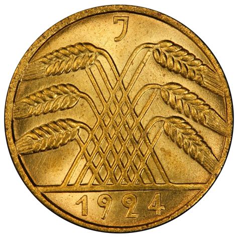 10 fenigów 1924 A Niemcy Rzesza Niemiecka Obiegowe Katalog