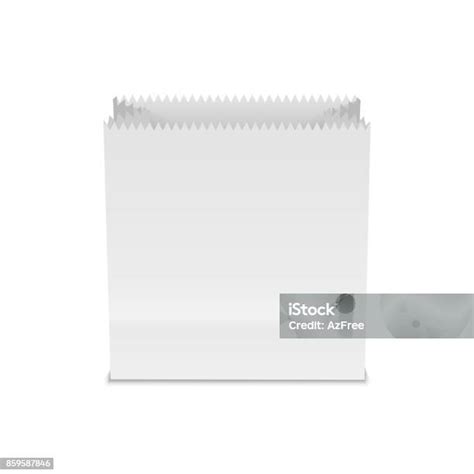 종이 쇼핑백의 빈 당신의 디자인을 위해 조롱 벡터입니다 3차원 형태에 대한 스톡 벡터 아트 및 기타 이미지 3차원 형태 가방 건물 정면 Istock