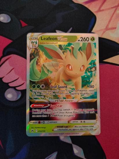 Pok Mon Karta Leafeon Vstar Crz Crown Zenith Aukro