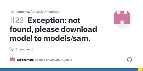 Exception Not Found Please Download Model To Modelssam · Issue 23