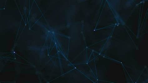 Abstract Plexus Tech Background With Glowing Blue Shiny Connecting