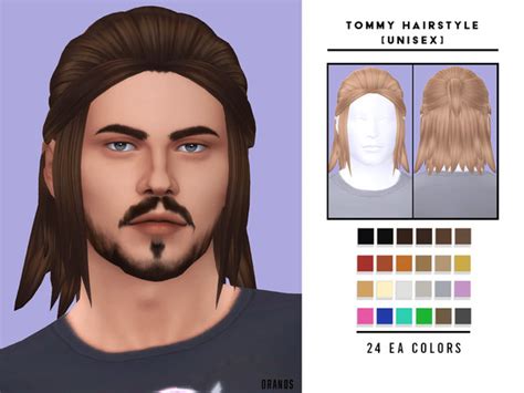 The Sims Resource Tommy Hairstyle Unisex
