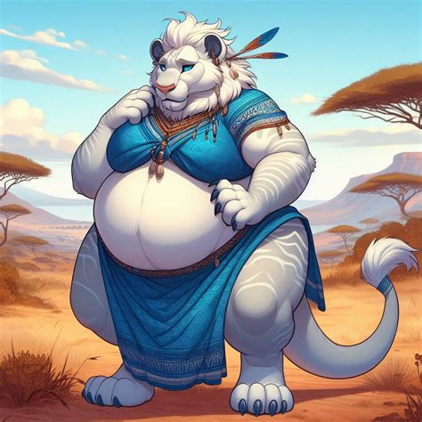 Fat Tribal White Lioness 5 By Jordankimba1997 On Deviantart