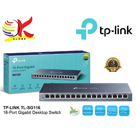 Tp Link Tl Sg Port Gigabit Desktop Switch With Mbps Rj Ports Plug Play