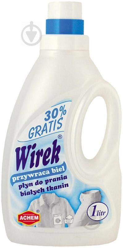 ᐉ Гель для машинной и ручной стирки Wirek для белых тканей 1 л • Купить ...