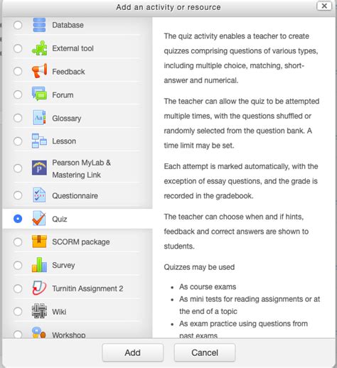Moodle Quizzes With Optional Questions Kenyon College