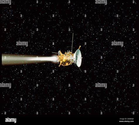 Cassini Spacecraft Composite Artwork Of The Cassini Spacecraft On A